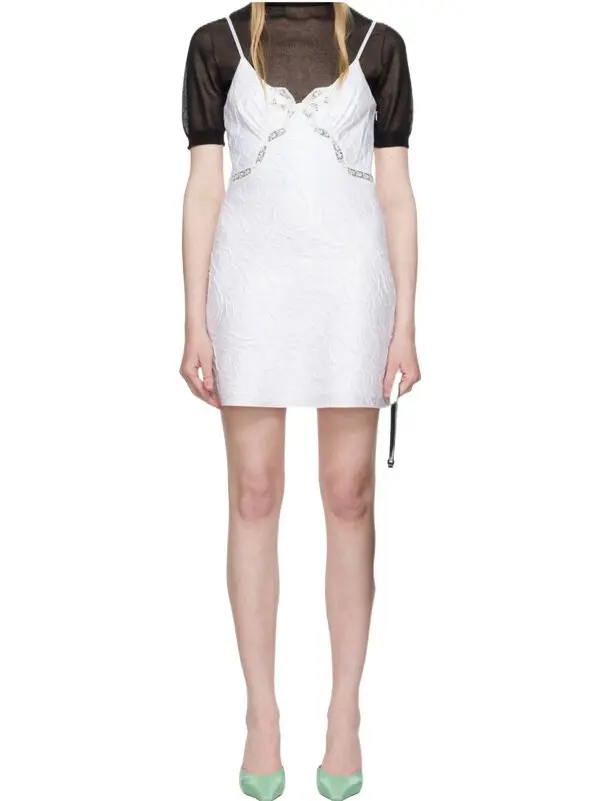 SHUSHU/TONG Cutout Bow Sling Dress - White