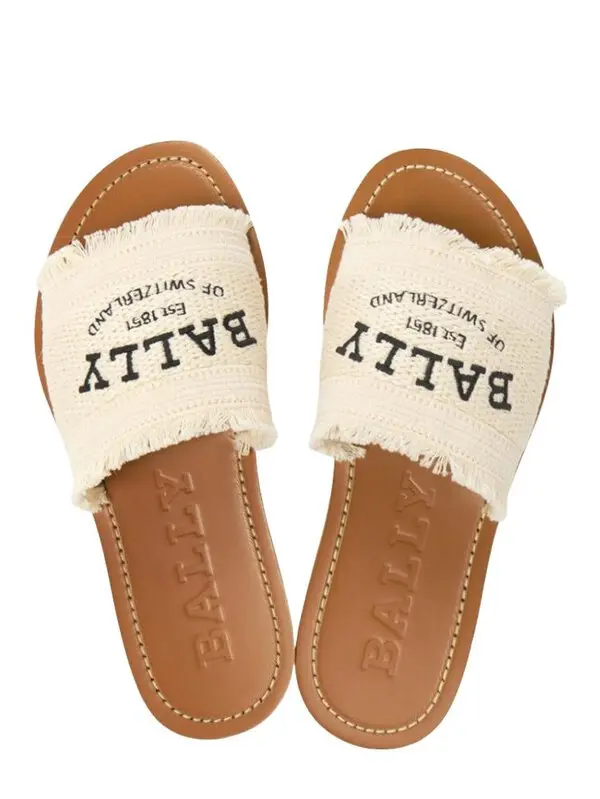 Bally Flat Slip-on Slippers - Brown