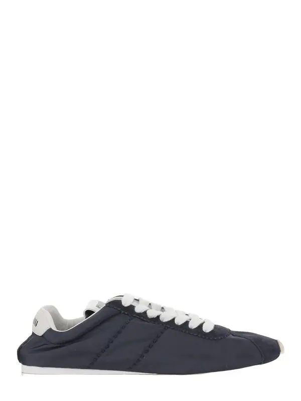 Miu Miu Plume Lace-up Sneakers - Navy Blue