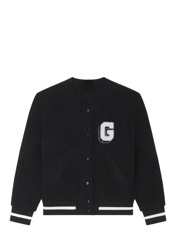 Givenchy G Patch Varsity Jacket - Black