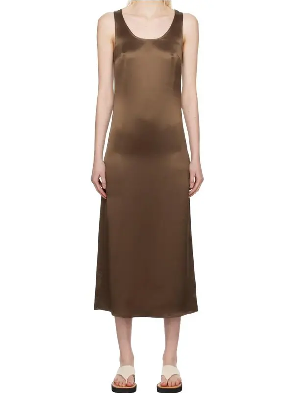 BY MALENE BIRGER Sleeveless Round Neck Dress - Brown