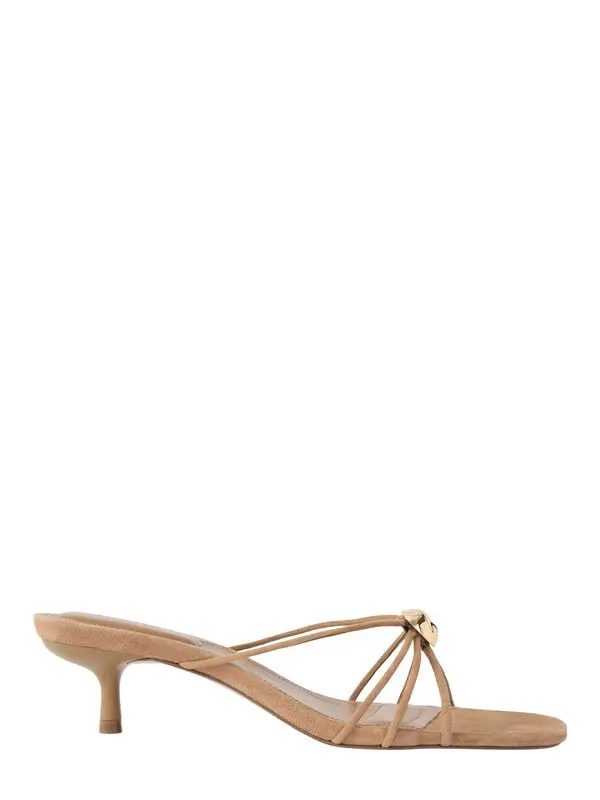 Simkhai Amaya Embellished High-heeled Sandals - Beige