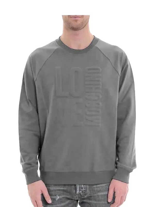 Moschino Embossed Sweater - Gray