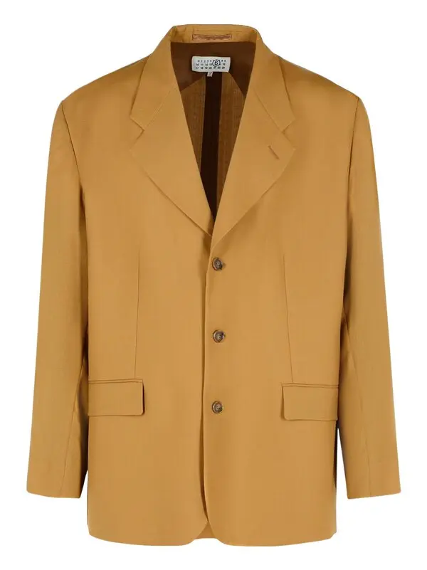 MAISON MARGIELA Single-breasted Tailored Blazer - Brown