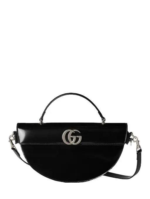 Gucci Small Half-moon Top Handle Bag - Black