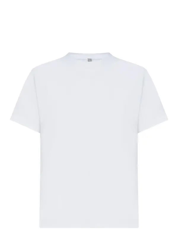 TOTEME Short-sleeve Crewneck T-shirt - White