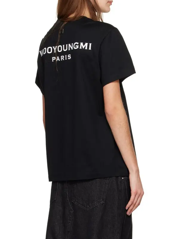 WOOYOUNGMI Patch T-shirt - Black