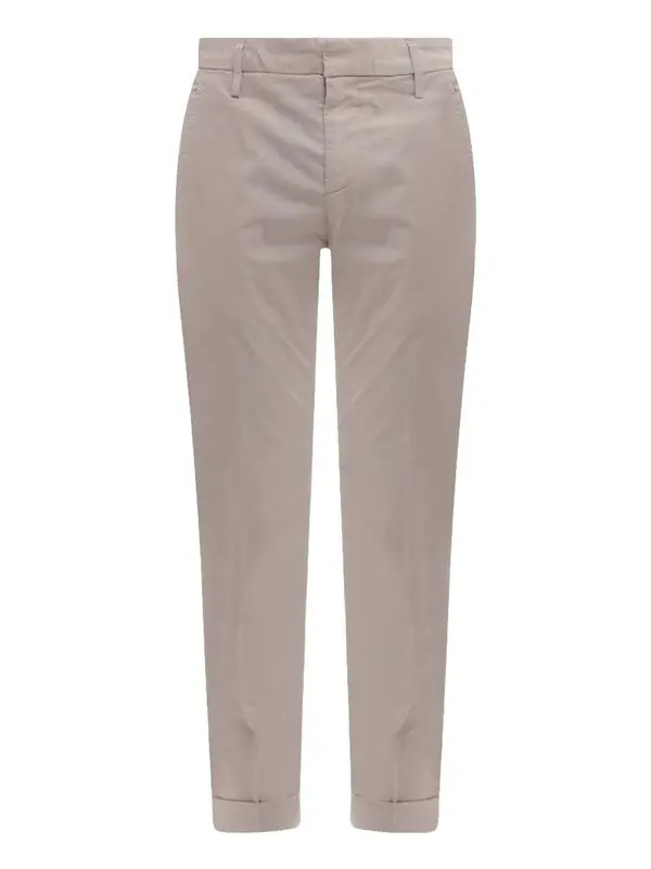 DONDUP Regular Fit Stretched Trousers - Gray