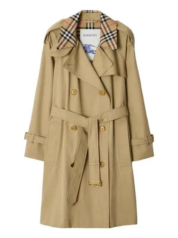 Burberry Double Breasted Belted Trench Coat - Hamper