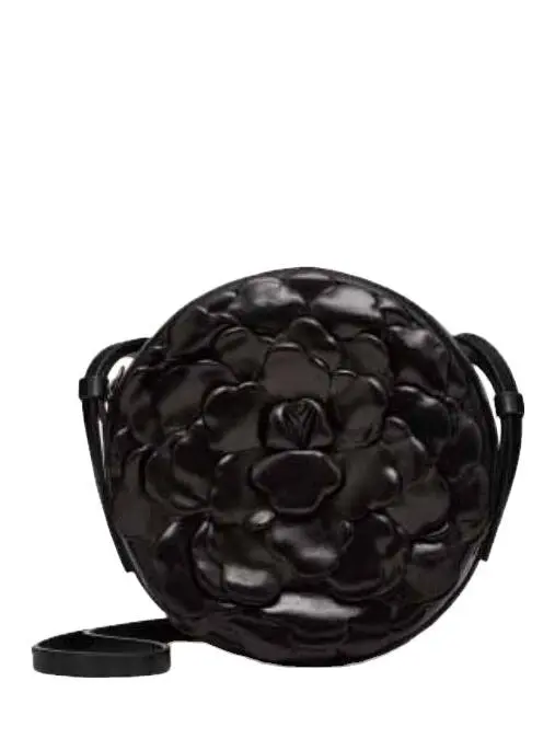 Valentino Garavani 03 Rose Edition Atelier Round Crossbody Bag - Black