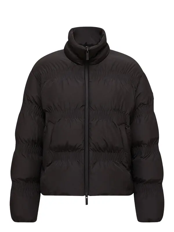Moncler Ravignan Gather-quilted Short Down Jacket - Black