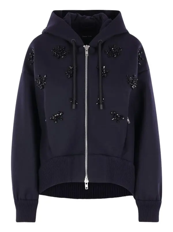 Simone Rocha Embroidered Hooded Jacket - Black