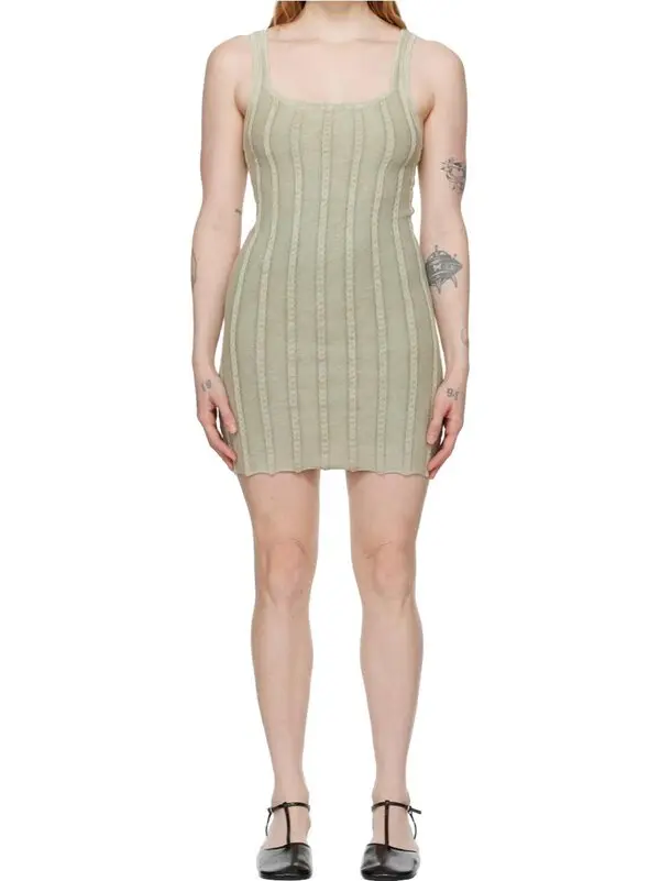 Filippa K Textured Knit Mini Dress - Nude