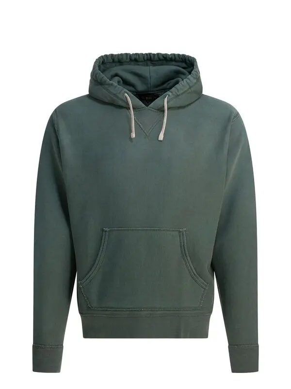 Ralph Lauren Cotton Fleece Hoodie With Kangaroo Pocket - Green