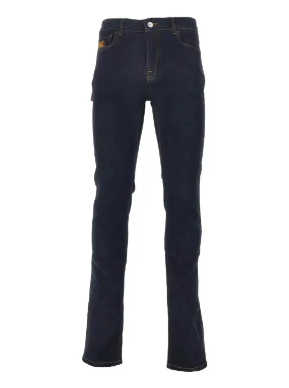 Etro Mid-rise Slim-fit Jeans With Tonal Stitching - Medium Blue