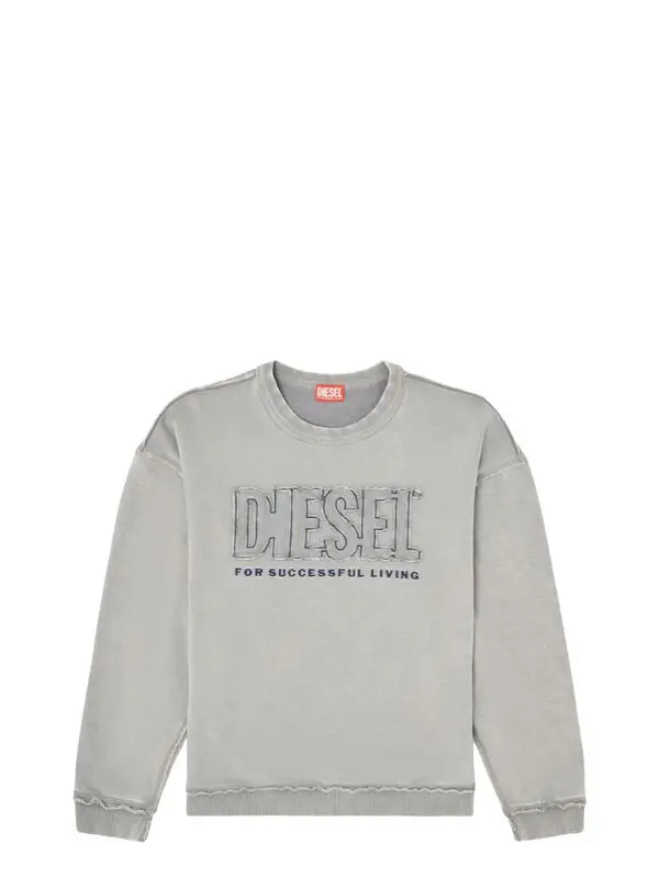 DIESEL® S-boxt-raw-v1 Sweatshirt - Grey