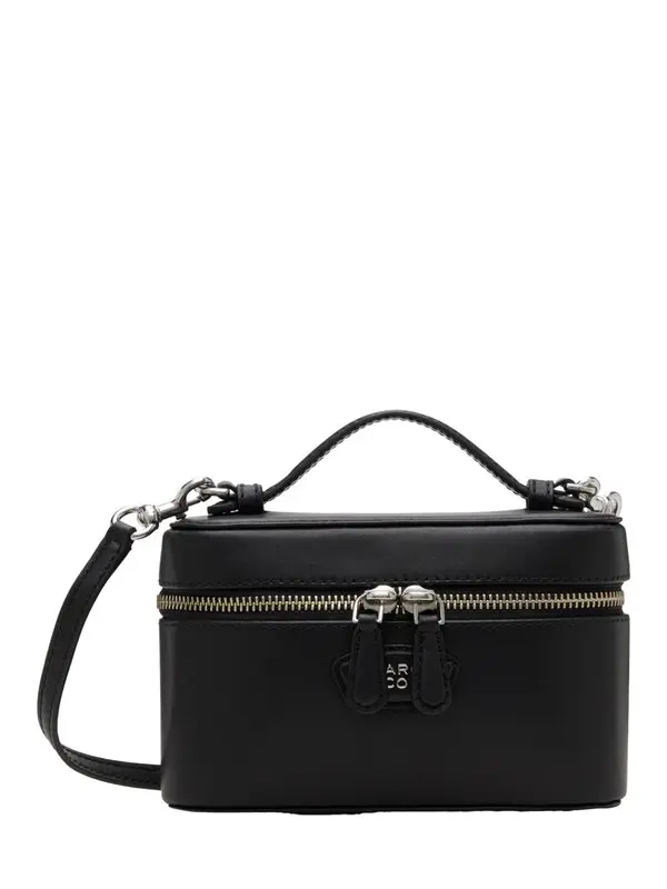Marc Jacobs Logo Embossed Shoulder Bag - Black