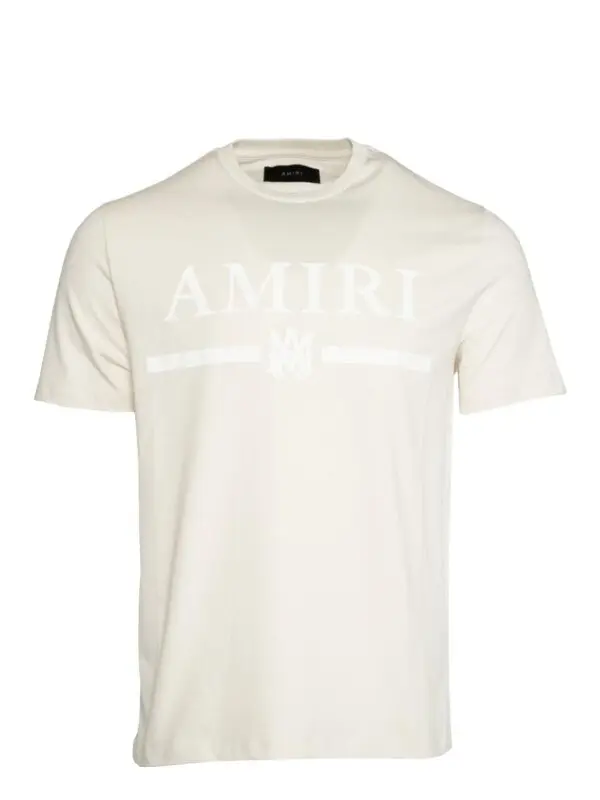 Amiri Logo-print Cotton T-shirt - Gray