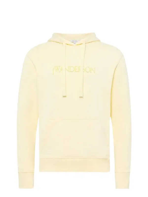J.W.ANDERSON Logo Embroidered Hoodie - Buttermilk
