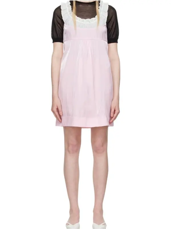 SHUSHU/TONG Patchwork Sling Dress - Purple
