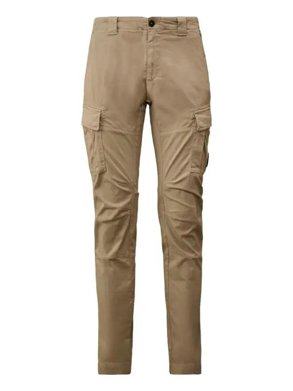 C.P. COMPANY Stretch Label Patch Cargo Pants - Dove-grey