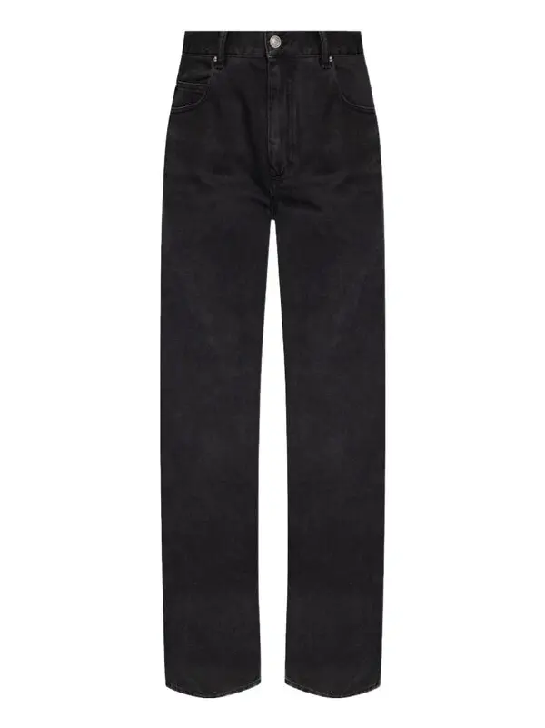 Isabel Marant Étoile Joanny Mid-rise Jeans - Black