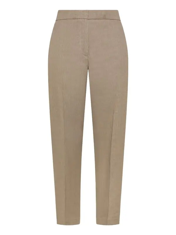 Seventy Elasticated Back Strap Trousers - Nude