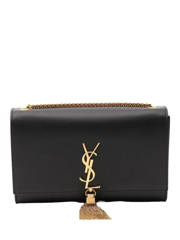Saint Laurent Medium Monogram Kate Shoulder Bag - Black