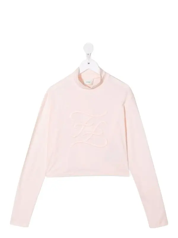 Fendi Embroidered Logo Jumper - Pink