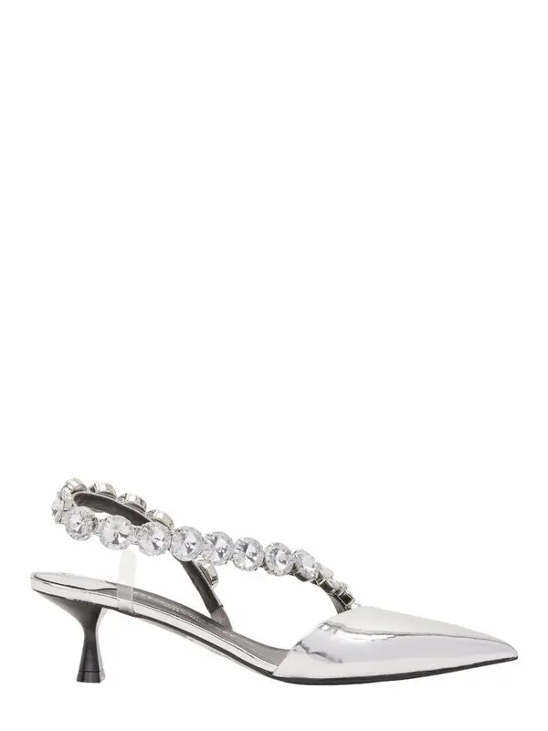 Stella McCartney Cusp Slingback Heels - White