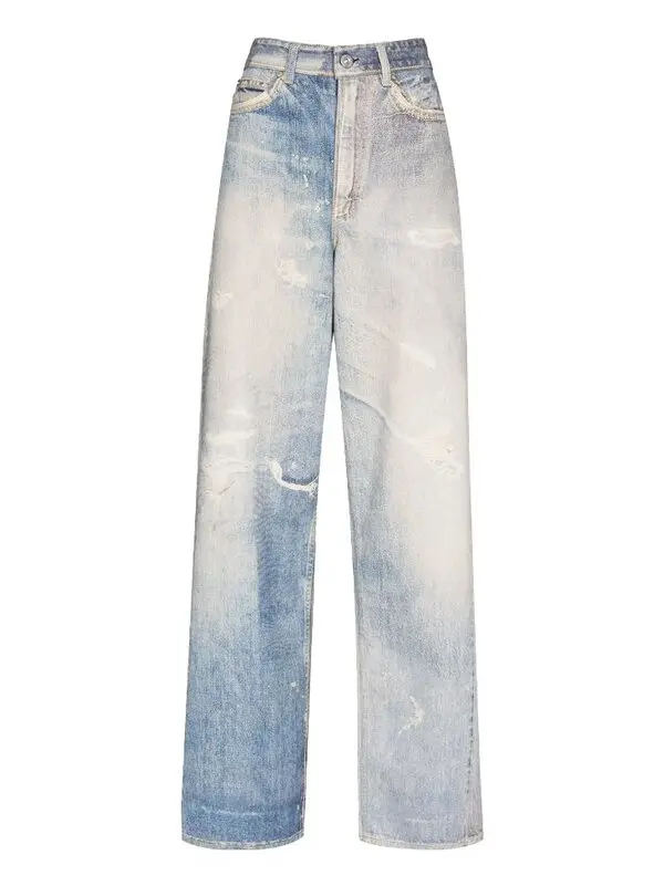 Our Legacy Full Cut Distressed Jeans - Gray