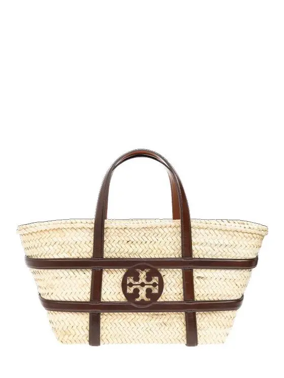 Tory Burch Ella Straw Basket Bag - Nude