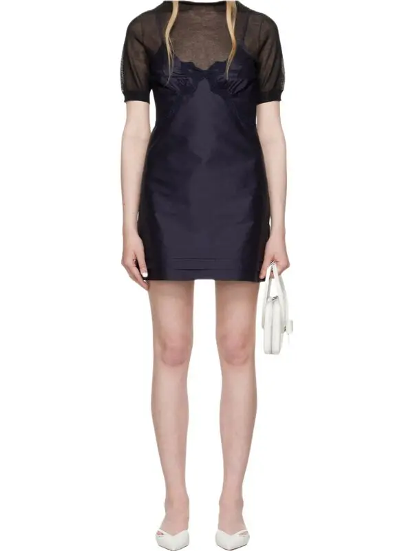 SHUSHU/TONG Cutout Bow Dress - Black