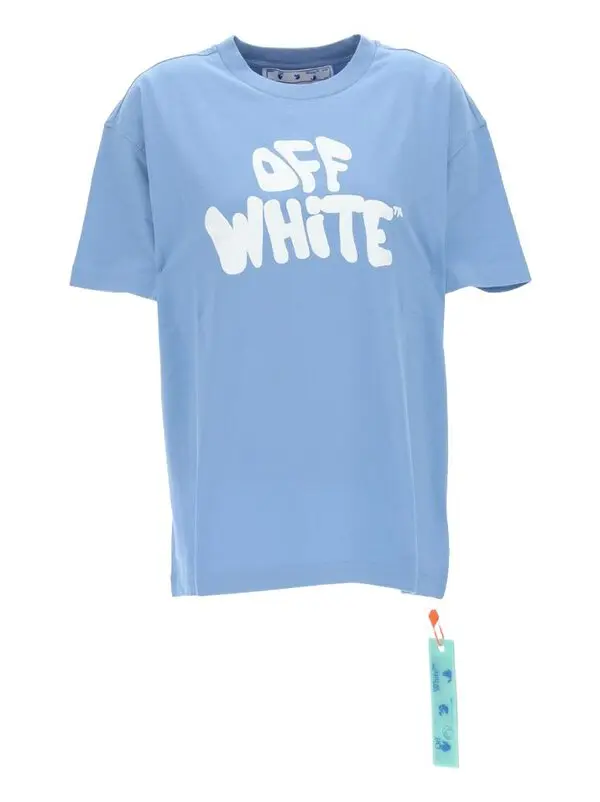 Off-White Logo Print T-shirt - Blue