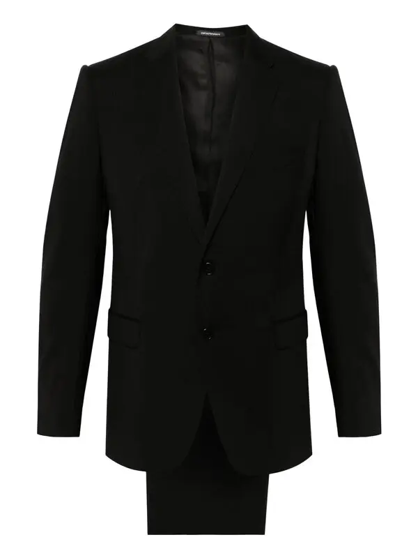 Emporio Armani Long-sleeved Suit - Black