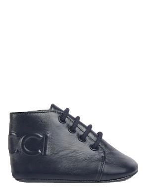 Gucci Logo Leather Boots - Blue