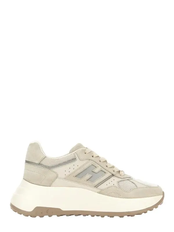 Hogan Hi-fi Lace-up Sneakers - Ivory White