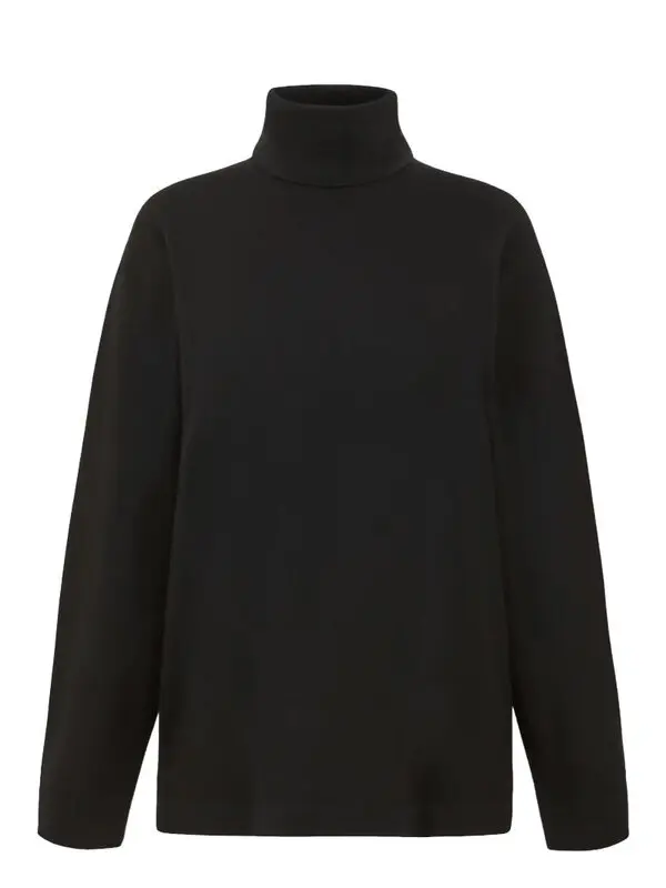 P.a.r.o.s.h Long-sleeve Turtleneck Knit Sweater - Black