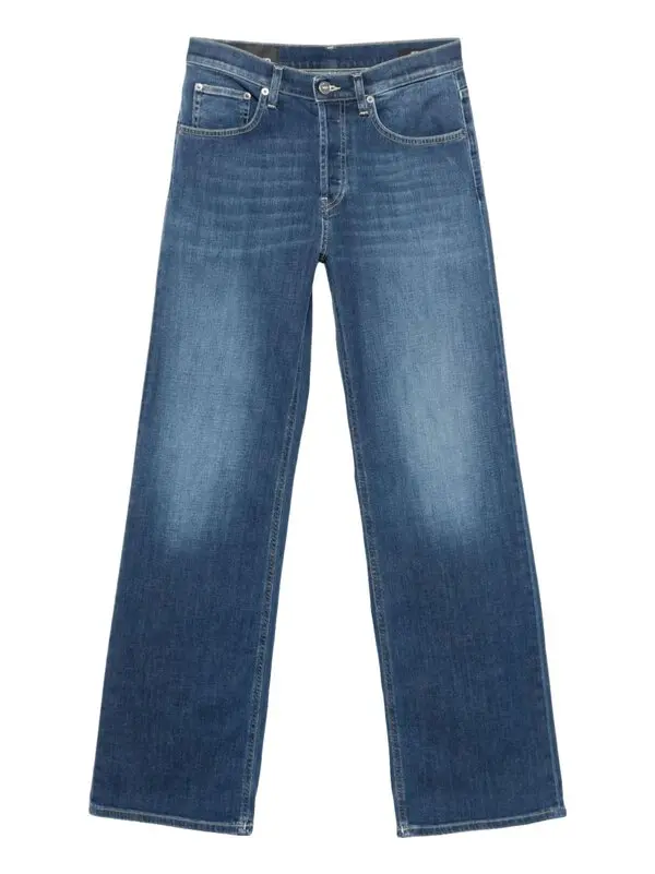 DONDUP Logo Patch Jeans - Blue
