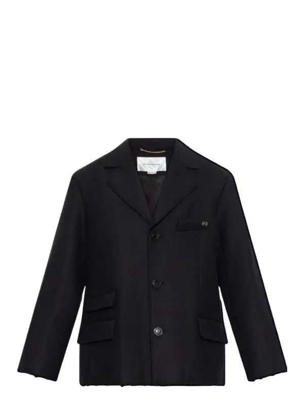 Victoria Beckham Raw-cut Blazer - Black