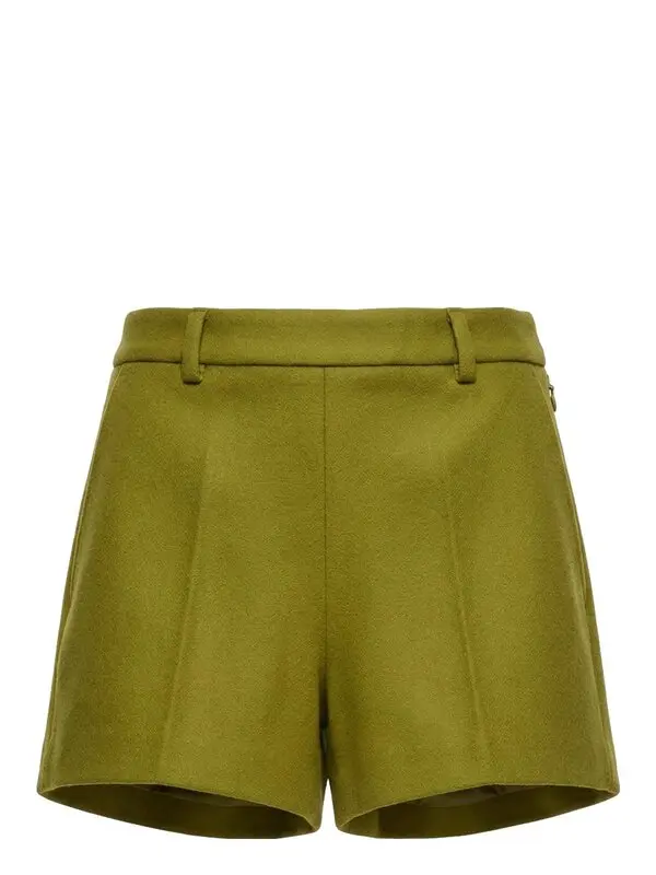Gucci Batavia Embroidered Shorts With Metal Detail - Pistachio Green