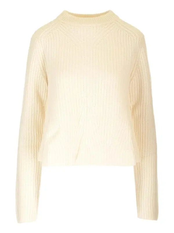 LOULOU STUDIO Cosmo Crewneck Sweater - White