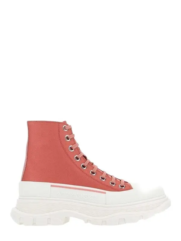 Alexander McQueen Tread Slick High-top Sneakers - Red