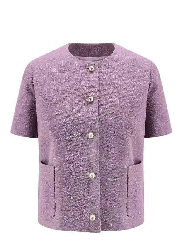 Dior Short-sleeved Jacket - Purple