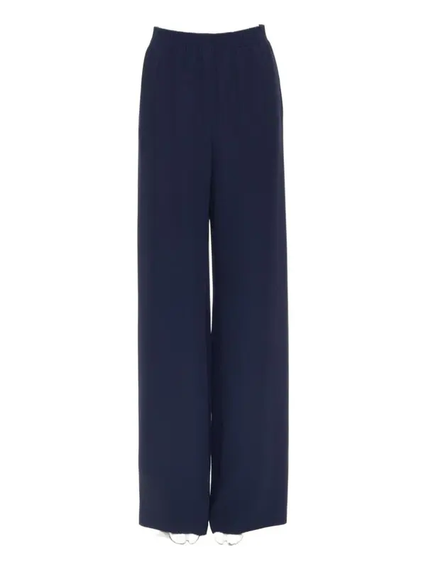 Valentino Garavani High Waist Wide Leg Trousers - Black