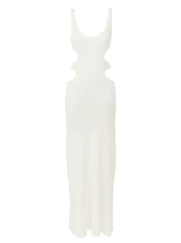 Chloé Cut-out Sleeveless Maxi Dress - White