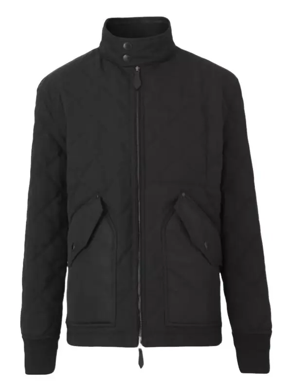 Burberry Quilted Zipped Jacket - Black