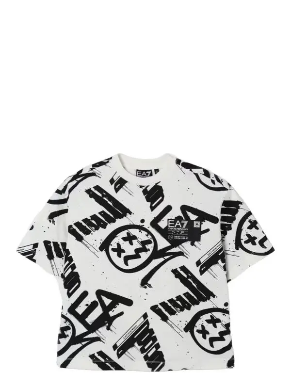 EA7 Graphic Print T-shirt - White