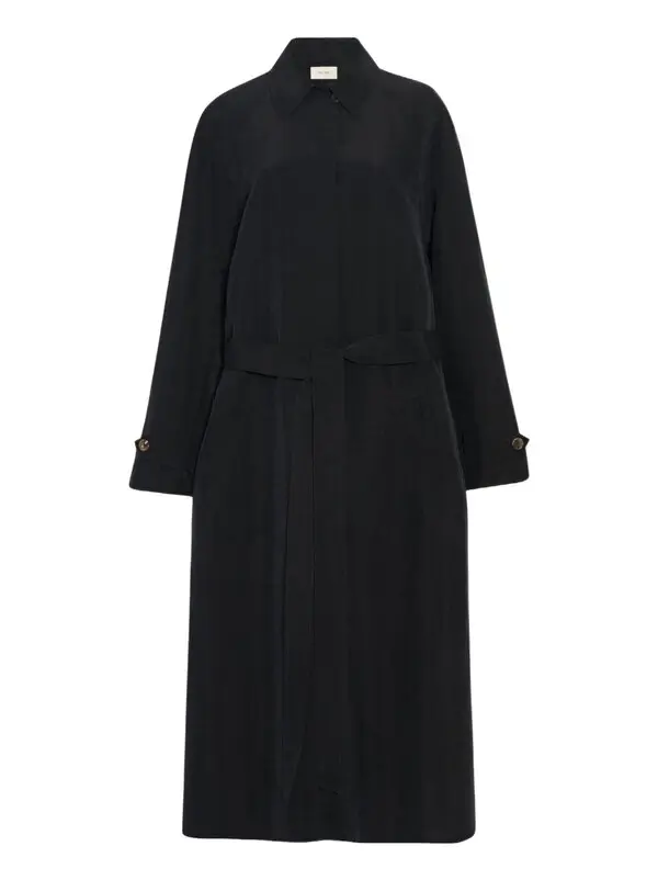 THE ROW Ryo Belted Coat - Black