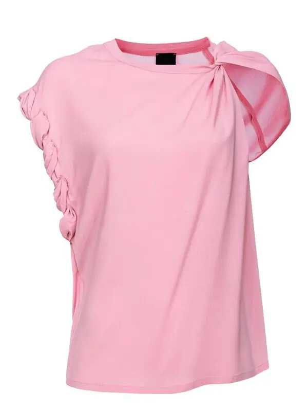 Pinko Knot-detailed Crewneck Sleeveless Top - Pink
